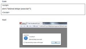 Berkenalan dengan JAVASCRIPT : MALIKI EDULOGI NUSANTARA